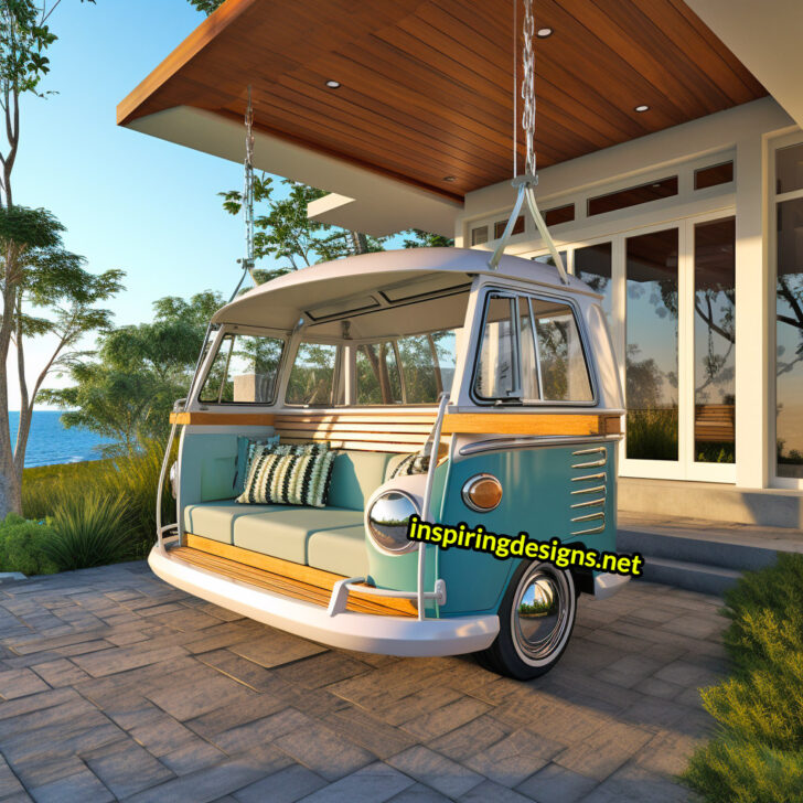 These Volkswagen Type 2 Bus Porch Swings Are the Peaceful Retreat Every ...