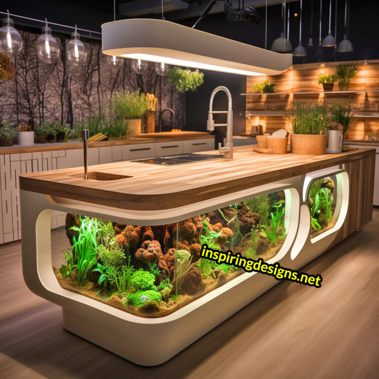 These Kitchen Islands Have Built-in Composters and Hydroponics Gardens