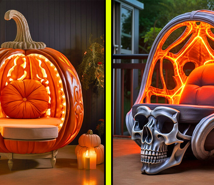 These Illuminated Halloween Porch Chairs Gives Your House It’s Own ...