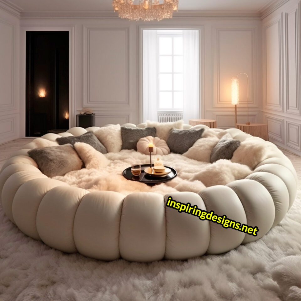 These Giant Circular Movie Sofas Might Be The Coziest Spot To Watch a ...