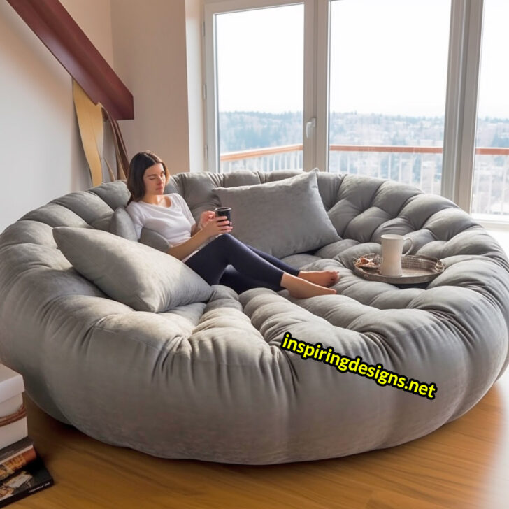 These Giant Circular Movie Sofas Might Be The Coziest Spot To Watch a ...