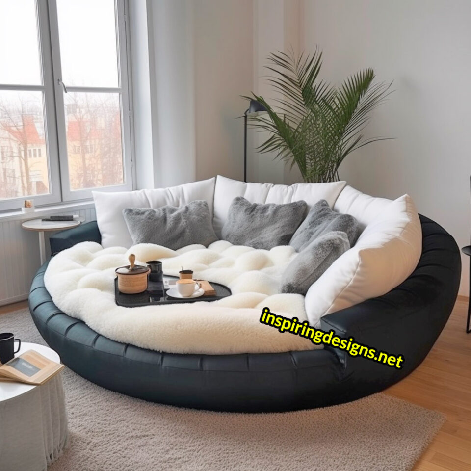 These Giant Circular Movie Sofas Might Be The Coziest Spot To Watch a ...
