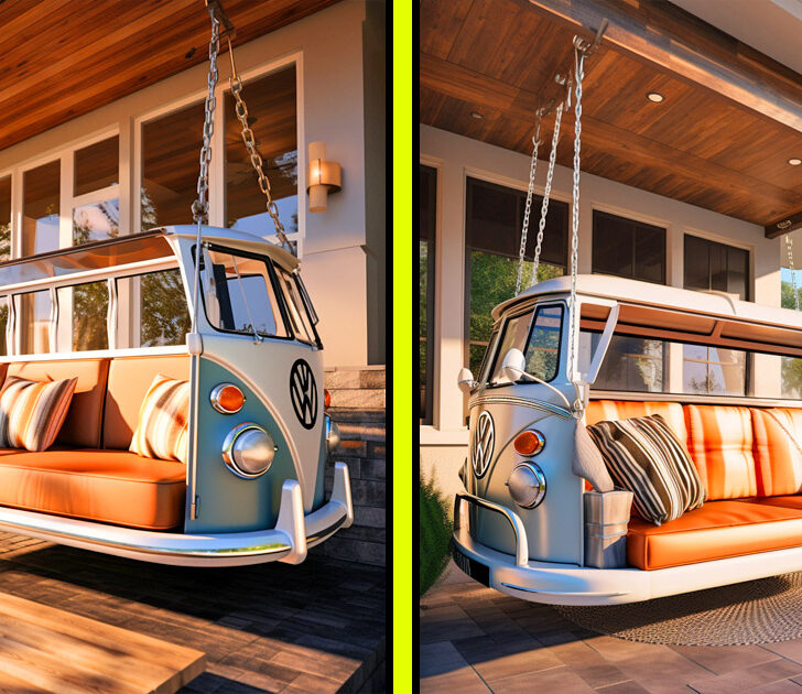 These Volkswagen Type 2 Bus Porch Swings Are the Peaceful Retreat Every ...