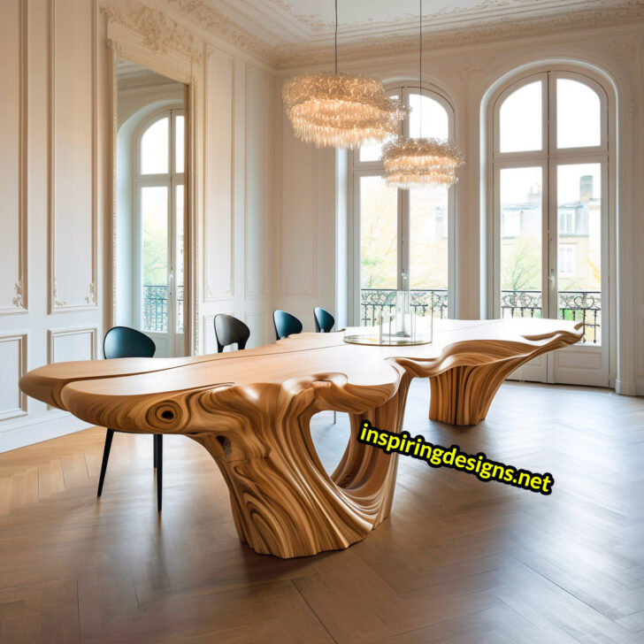 These Wooden Tree Shaped Dining Tables Are Rooted in Exquisite Design!