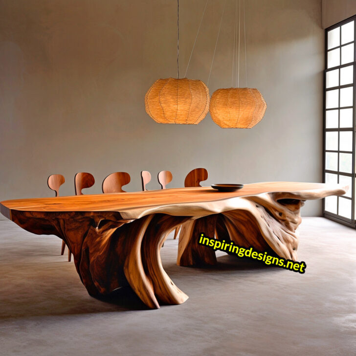 These Wooden Tree Shaped Dining Tables Are Rooted in Exquisite Design!