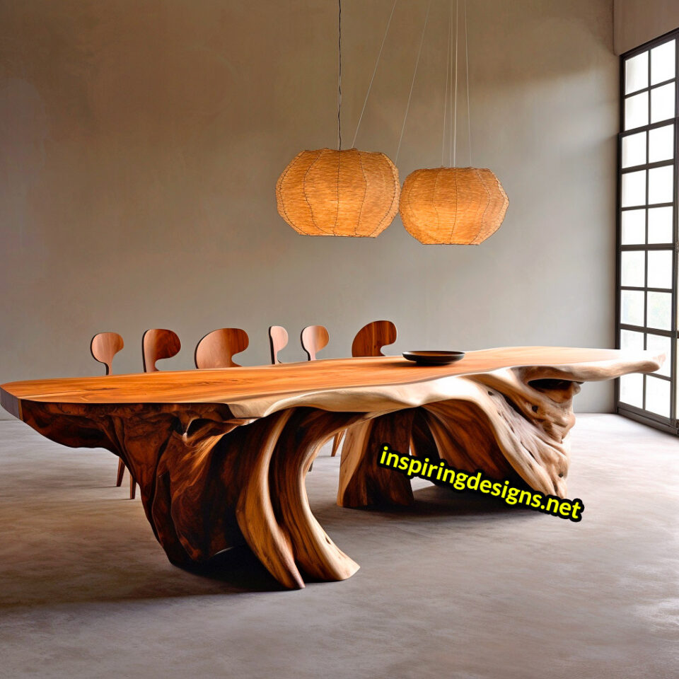 These Wooden Tree Shaped Dining Tables Are Rooted in Exquisite Design!