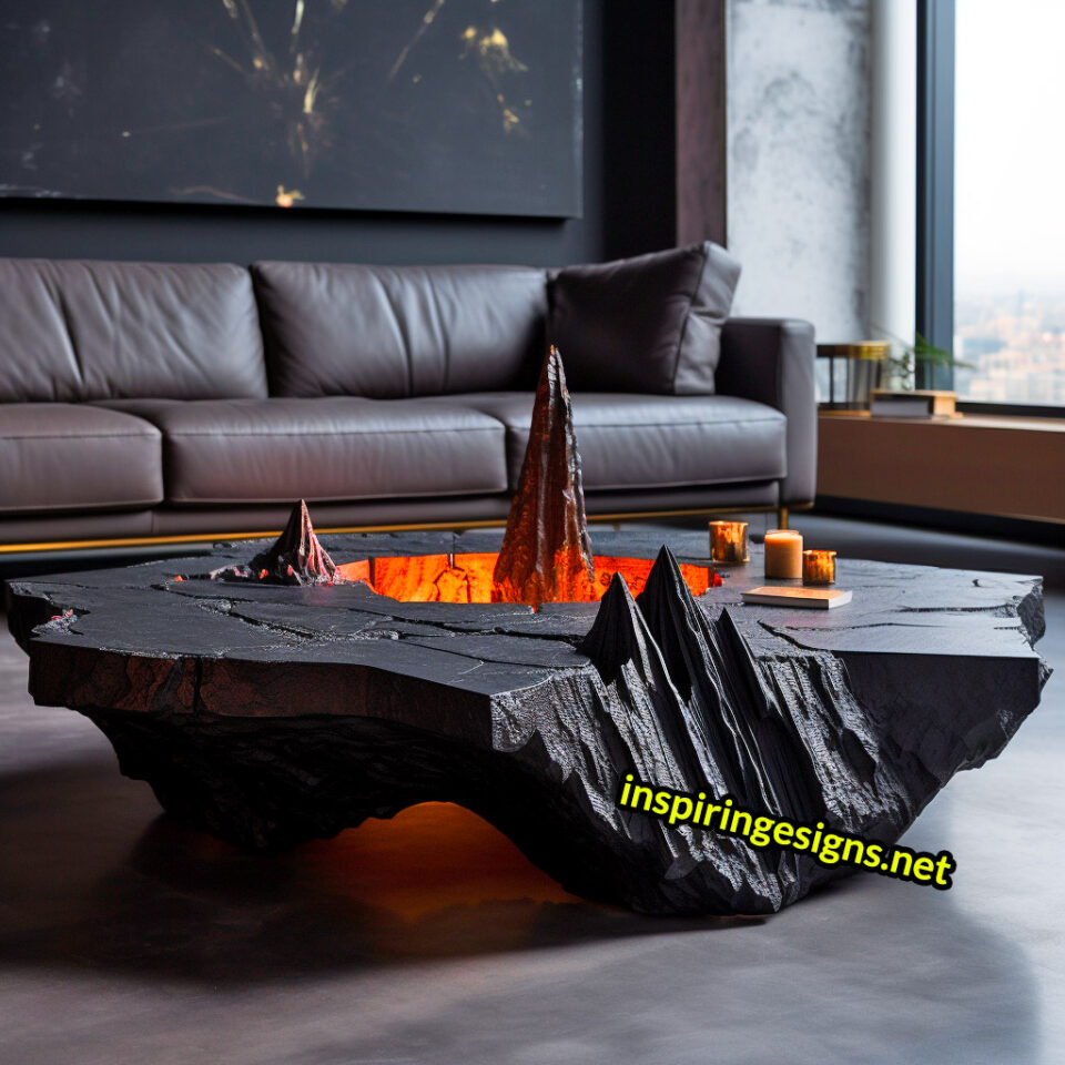 These Volcano Coffee Tables Will Erupt Your Living Room With Modern Design