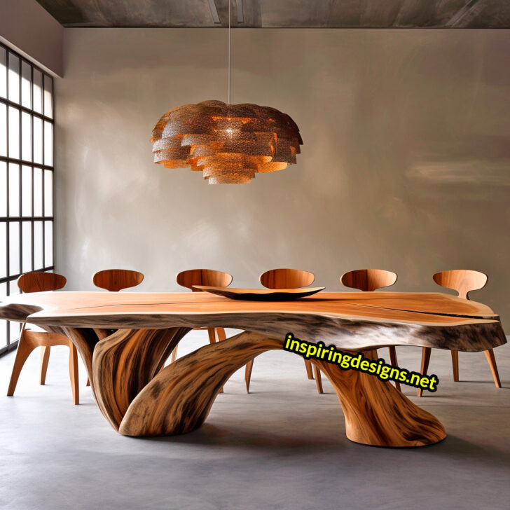 These Wooden Tree Shaped Dining Tables Are Rooted in Exquisite Design!