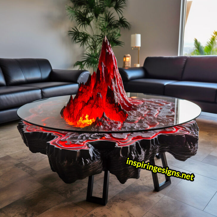 These Volcano Coffee Tables Will Erupt Your Living Room With Modern Design