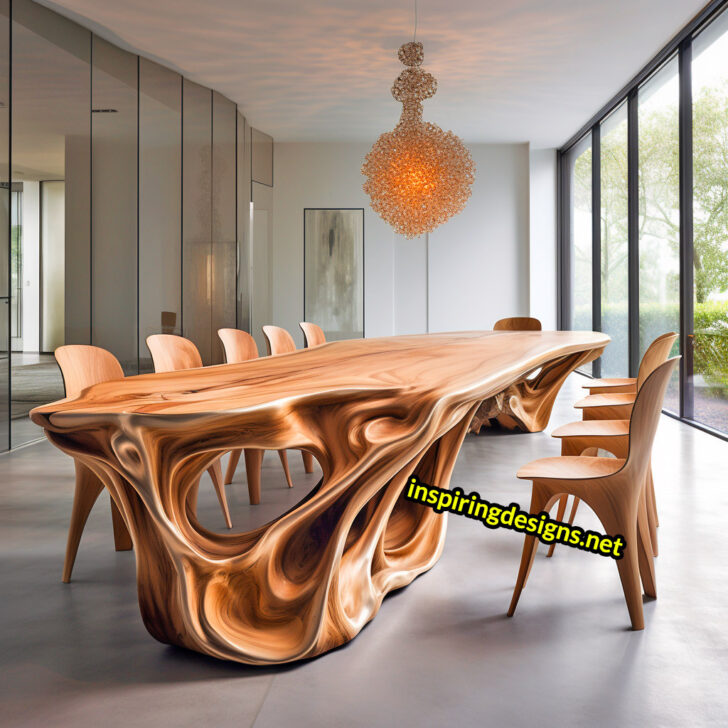 These Wooden Tree Shaped Dining Tables Are Rooted in Exquisite Design!