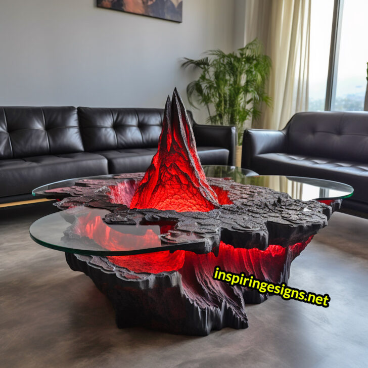 These Volcano Coffee Tables Will Erupt Your Living Room With Modern Design