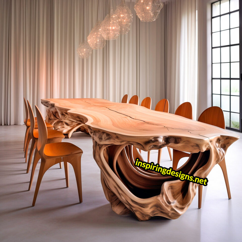These Wooden Tree Shaped Dining Tables Are Rooted in Exquisite Design!