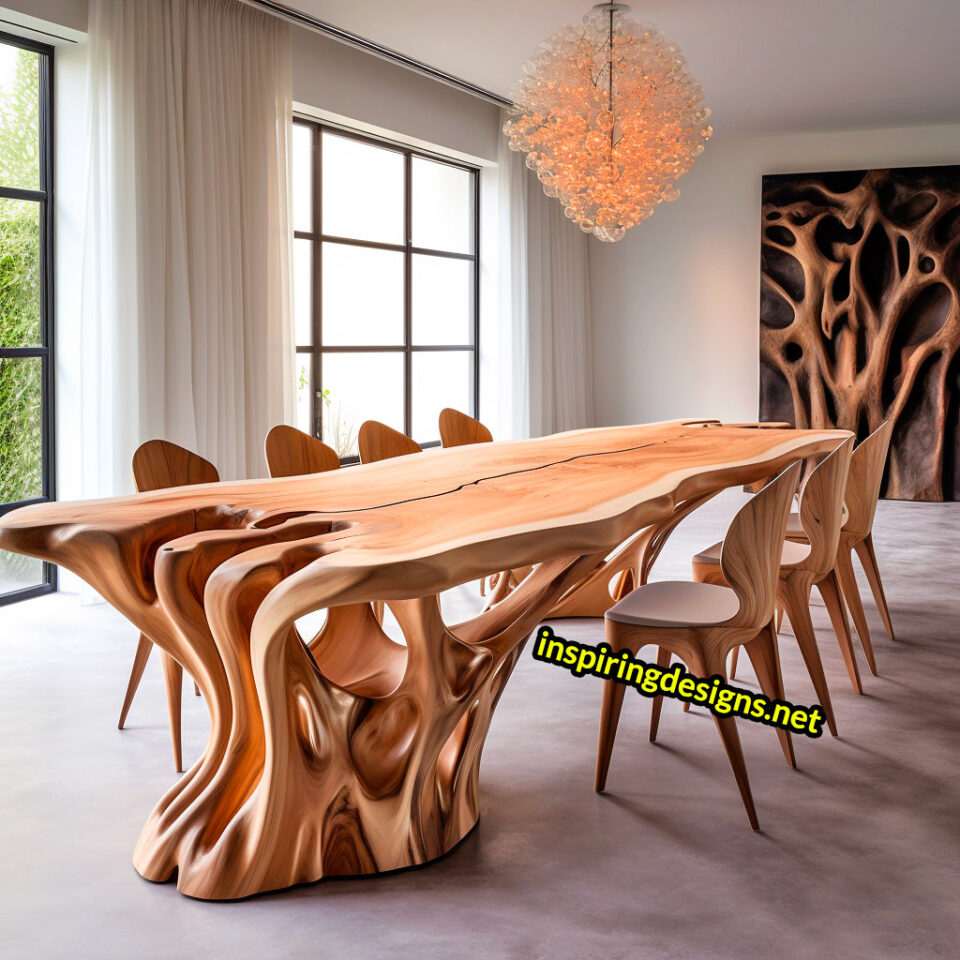 These Wooden Tree Shaped Dining Tables Are Rooted in Exquisite Design!