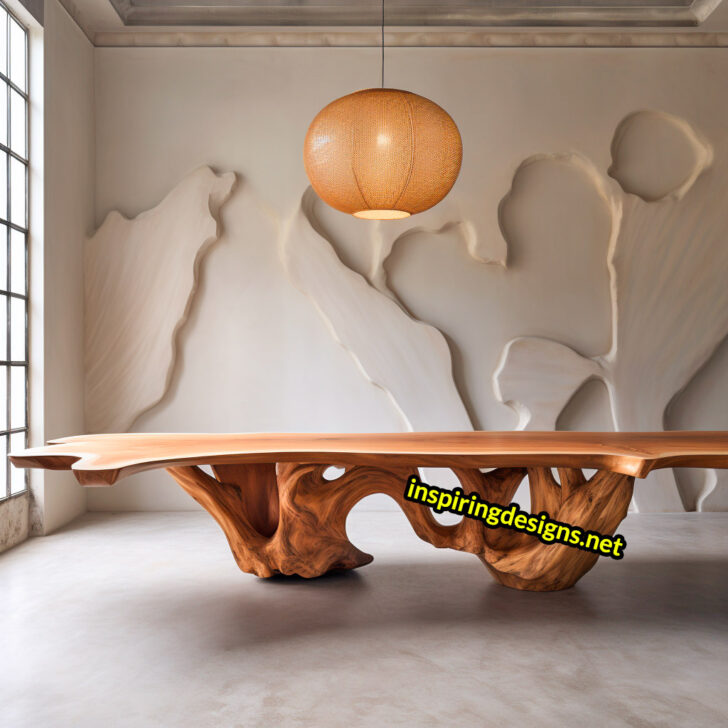 These Wooden Tree Shaped Dining Tables Are Rooted in Exquisite Design!