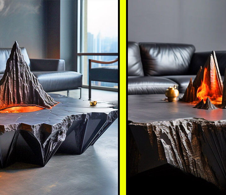 These Volcano Coffee Tables Will Erupt Your Living Room With Modern ...