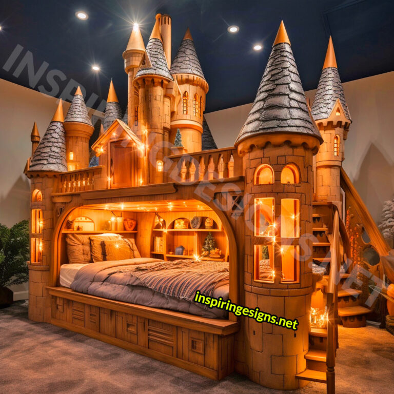These Giant Harry Potter Hogwarts Castle Kids Beds Bring the Wizarding ...