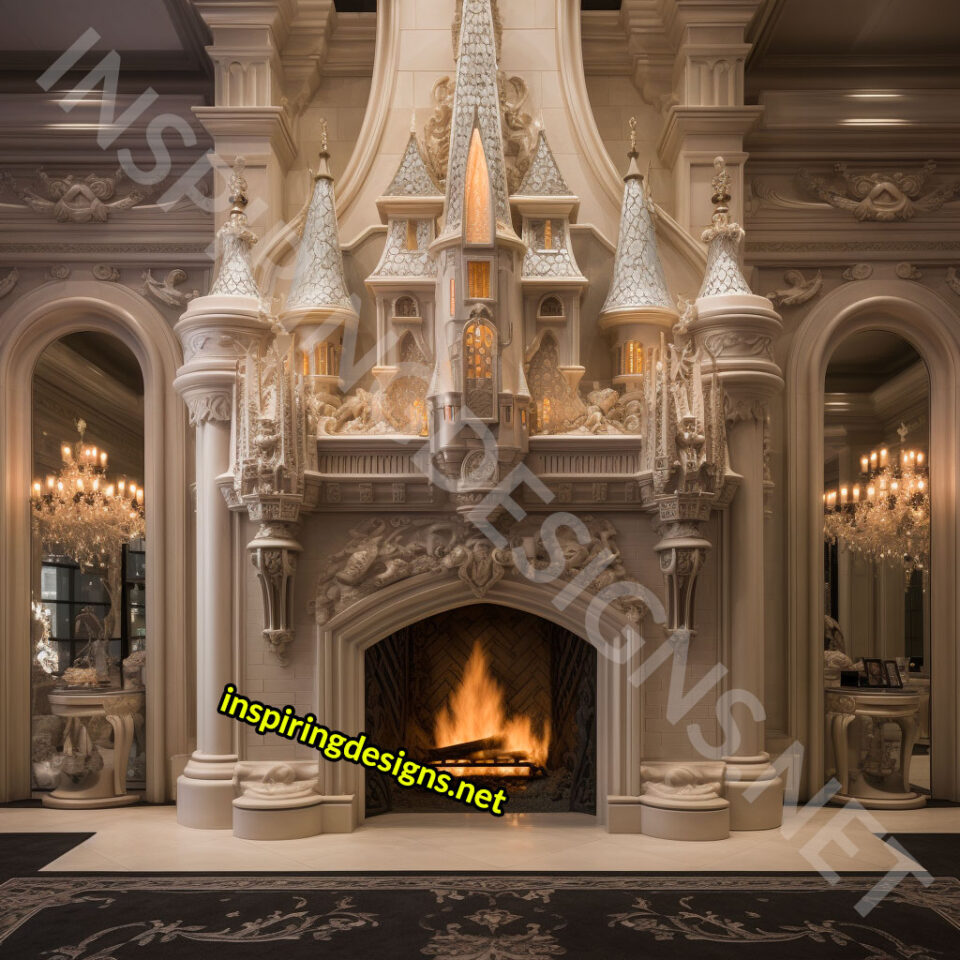 These Giant Disney and Hogwarts Castle Shaped Fireplaces Turn Your Home ...