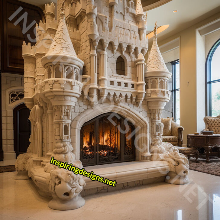 These Giant Disney and Hogwarts Castle Shaped Fireplaces Turn Your Home ...
