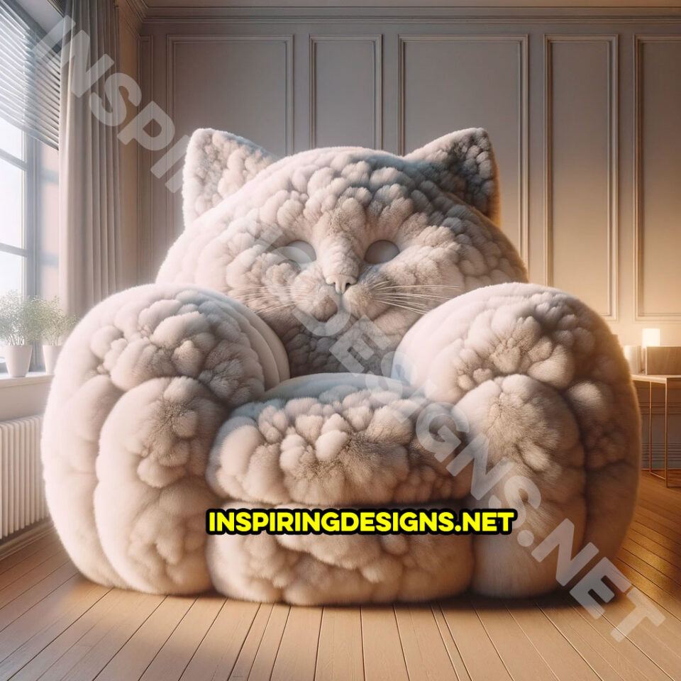 These Giant Cat Shaped Chairs Are the Ultimate Cat-lover's Throne!