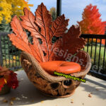 These Oversized Autumn Leaf Porch Chairs Turn Your Porch into an Fall ...