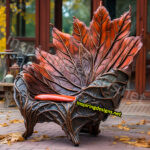 These Oversized Autumn Leaf Porch Chairs Turn Your Porch into an Fall ...