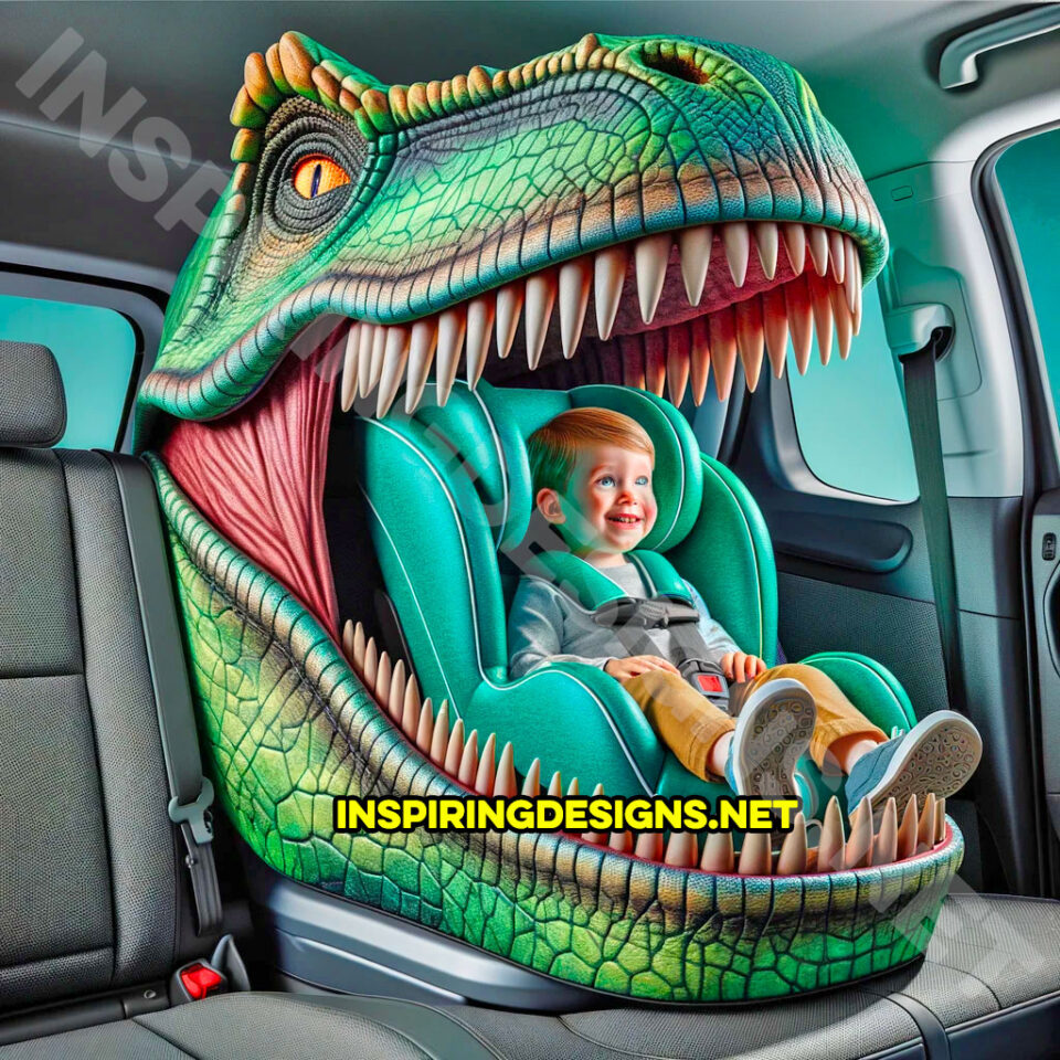 These Dinosaur Shaped Car Seats Will Make Your Kids Love Car Rides!