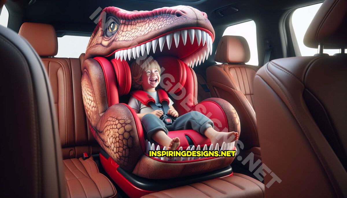 These Dinosaur Shaped Car Seats Will Make Your Kids Love Car Rides!