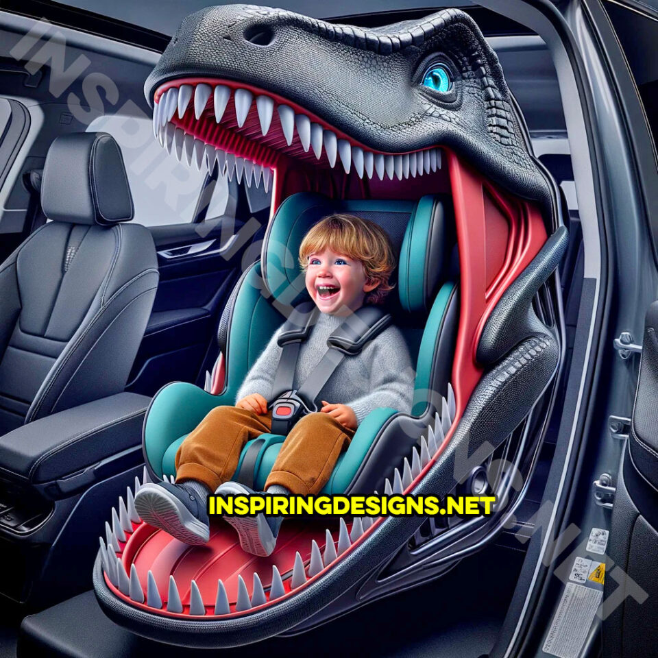 These Dinosaur Shaped Car Seats Will Make Your Kids Love Car Rides!
