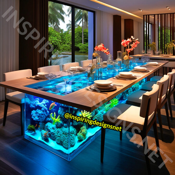 These Aquarium Dining Tables Will Make Waves at Your Next Dinner Party!