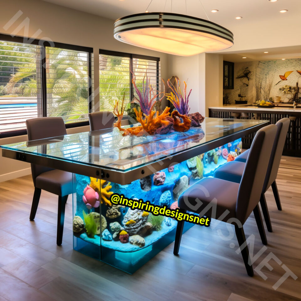 These Aquarium Dining Tables Will Make Waves at Your Next Dinner Party!