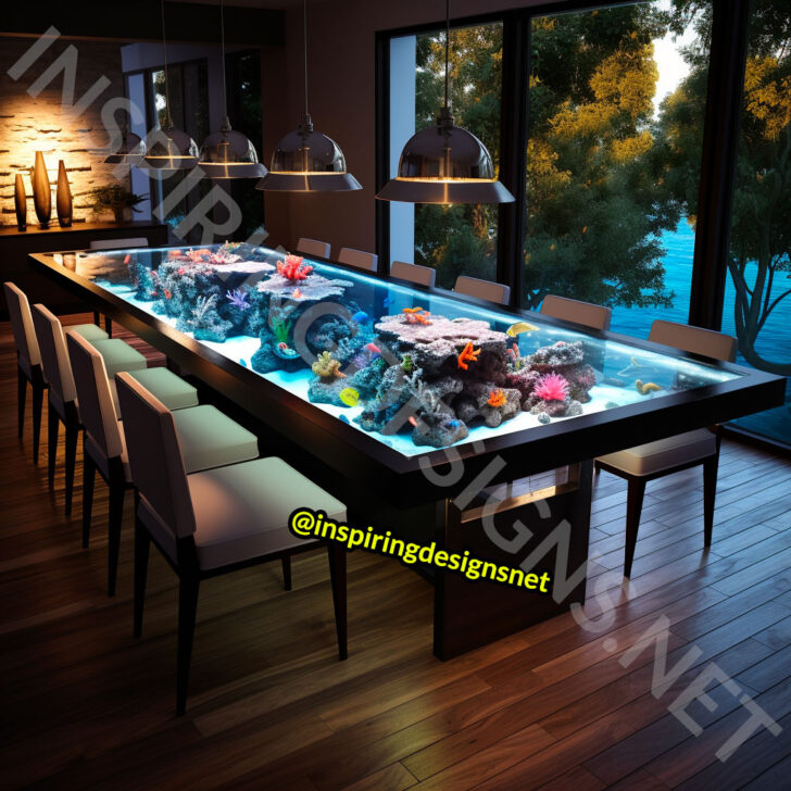 These Aquarium Dining Tables Will Make Waves at Your Next Dinner Party!