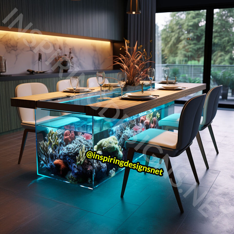 These Aquarium Dining Tables Will Make Waves at Your Next Dinner Party!