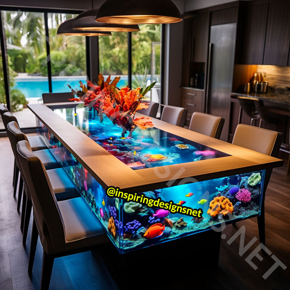 These Aquarium Dining Tables Will Make Waves at Your Next Dinner Party!