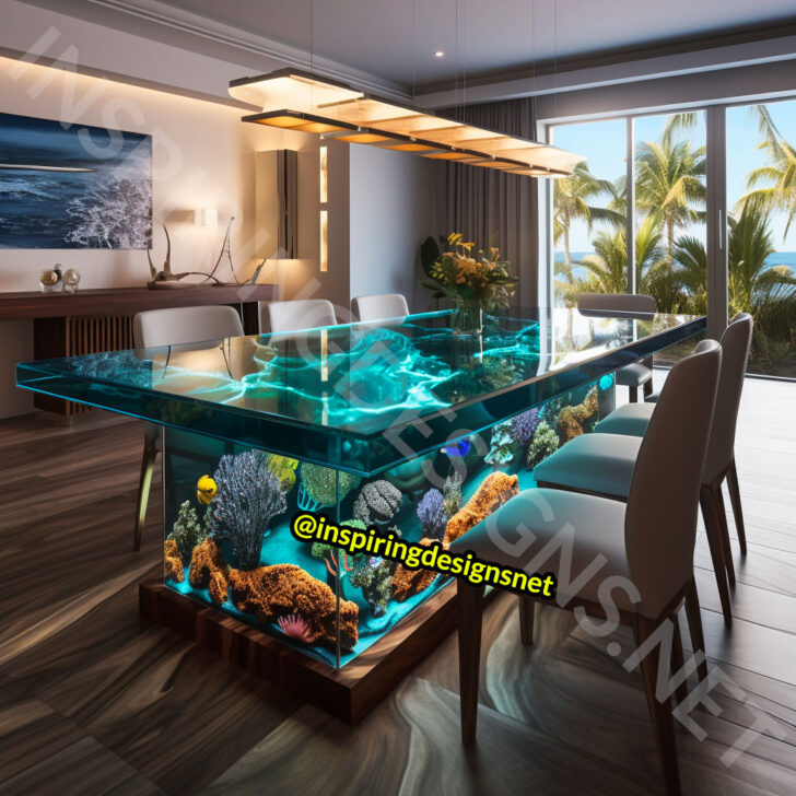 These Aquarium Dining Tables Will Make Waves at Your Next Dinner Party!