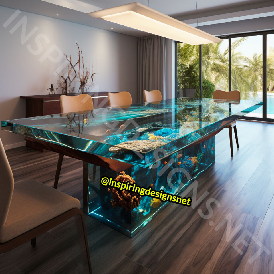 These Aquarium Dining Tables Will Make Waves at Your Next Dinner Party!