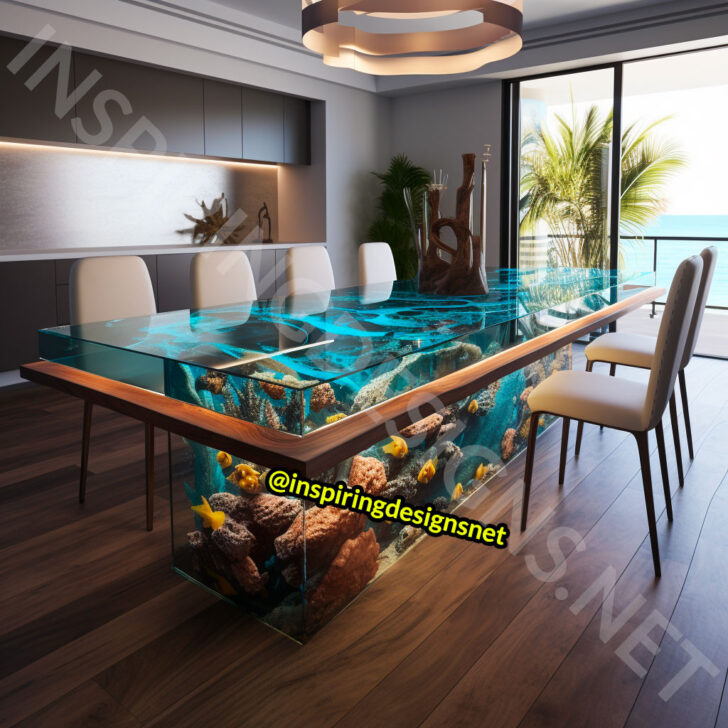 These Aquarium Dining Tables Will Make Waves at Your Next Dinner Party!
