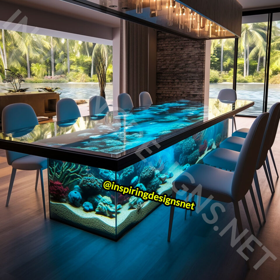 These Aquarium Dining Tables Will Make Waves at Your Next Dinner Party!