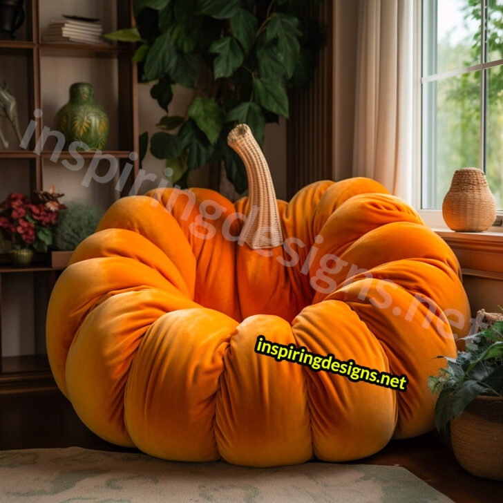 These Giant Pumpkin Shaped Loungers are the Halloween Season's Most ...