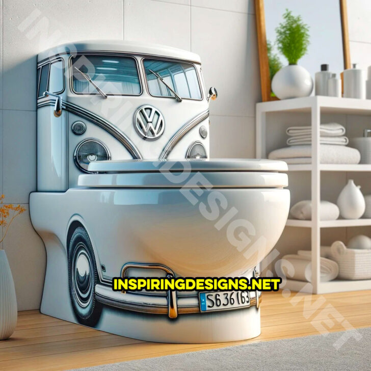 These Volkswagen Type 2 Bus Shaped Toilets Are the Ultimate Pit Stop ...