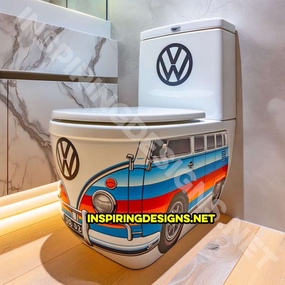 These Volkswagen Type 2 Bus Shaped Toilets Are the Ultimate Pit Stop ...