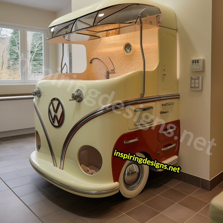 These Volkswagen Type 2 Bus Bathroom Vanities Turn Morning Routines ...
