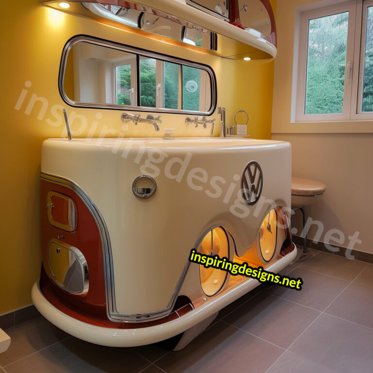 These Volkswagen Type 2 Bus Bathroom Vanities Turn Morning Routines ...