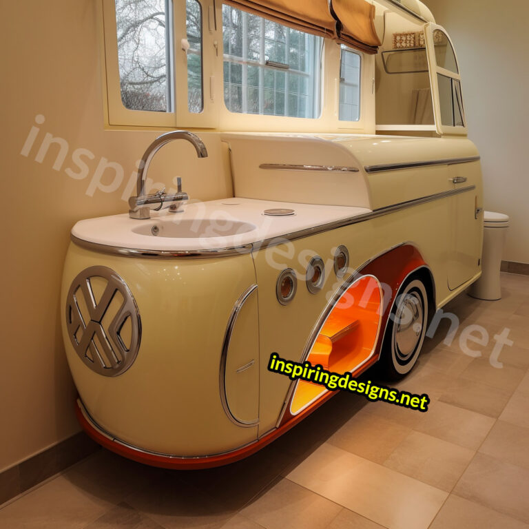 These Volkswagen Type 2 Bus Bathroom Vanities Turn Morning Routines ...
