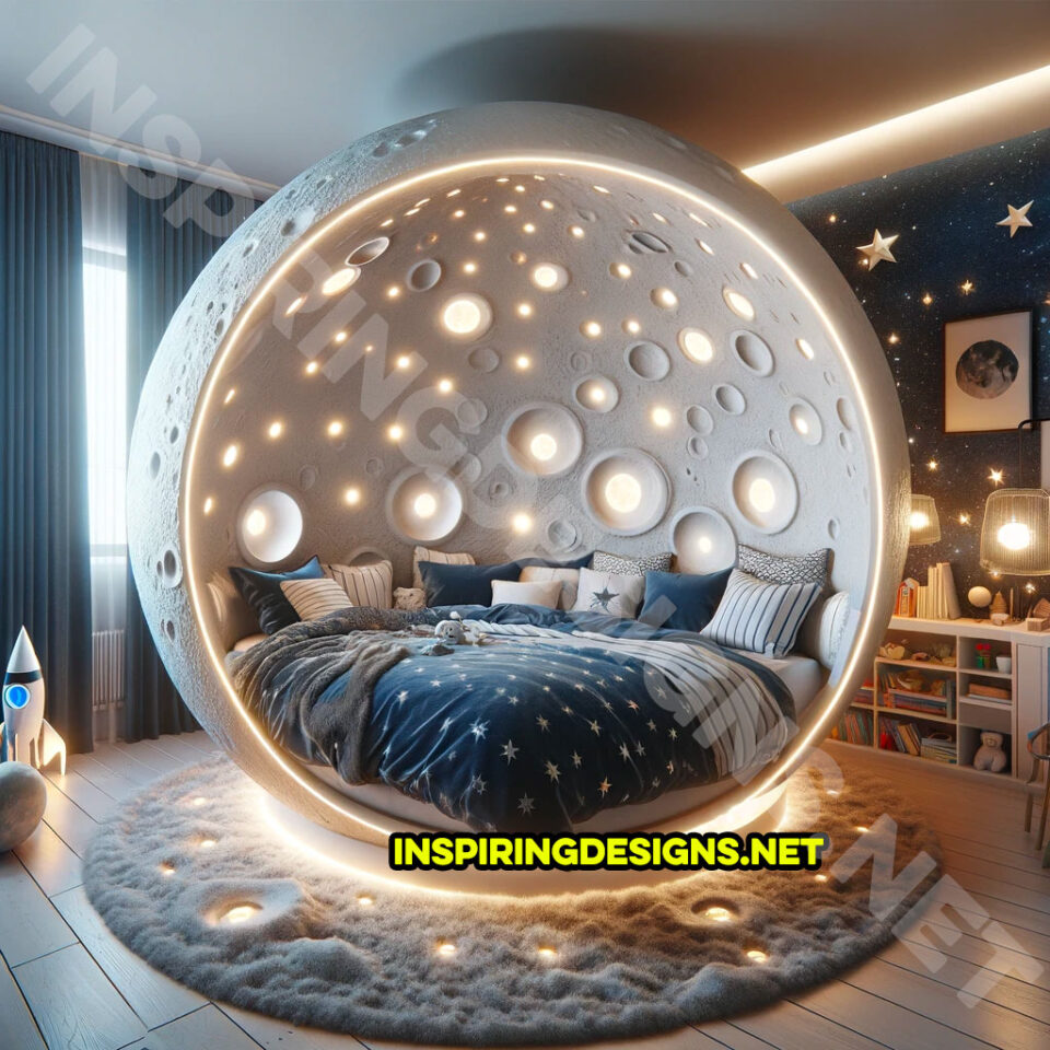 These Spherical Space-Themed Kids Beds Turn Every Night Into an ...