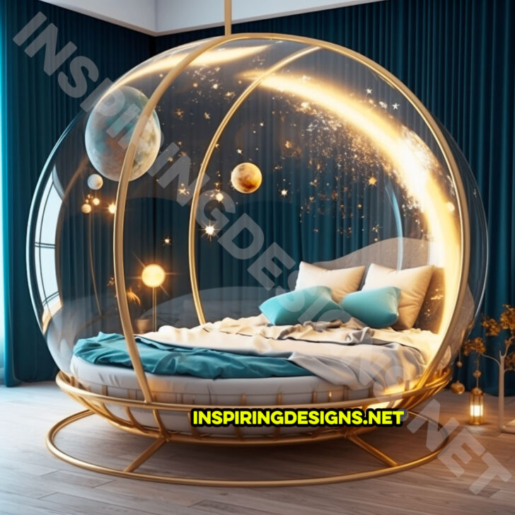 These Spherical Space-Themed Kids Beds Turn Every Night Into an ...