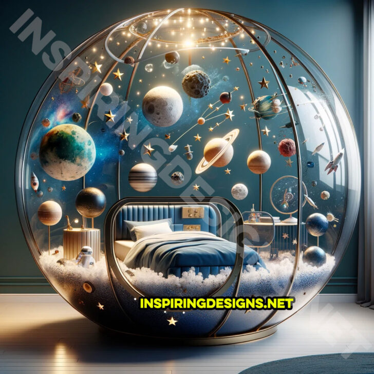 These Spherical Space-Themed Kids Beds Turn Every Night Into an ...