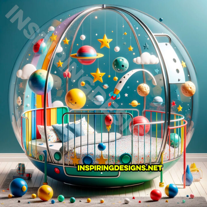 These Spherical Space-Themed Kids Beds Turn Every Night Into an ...