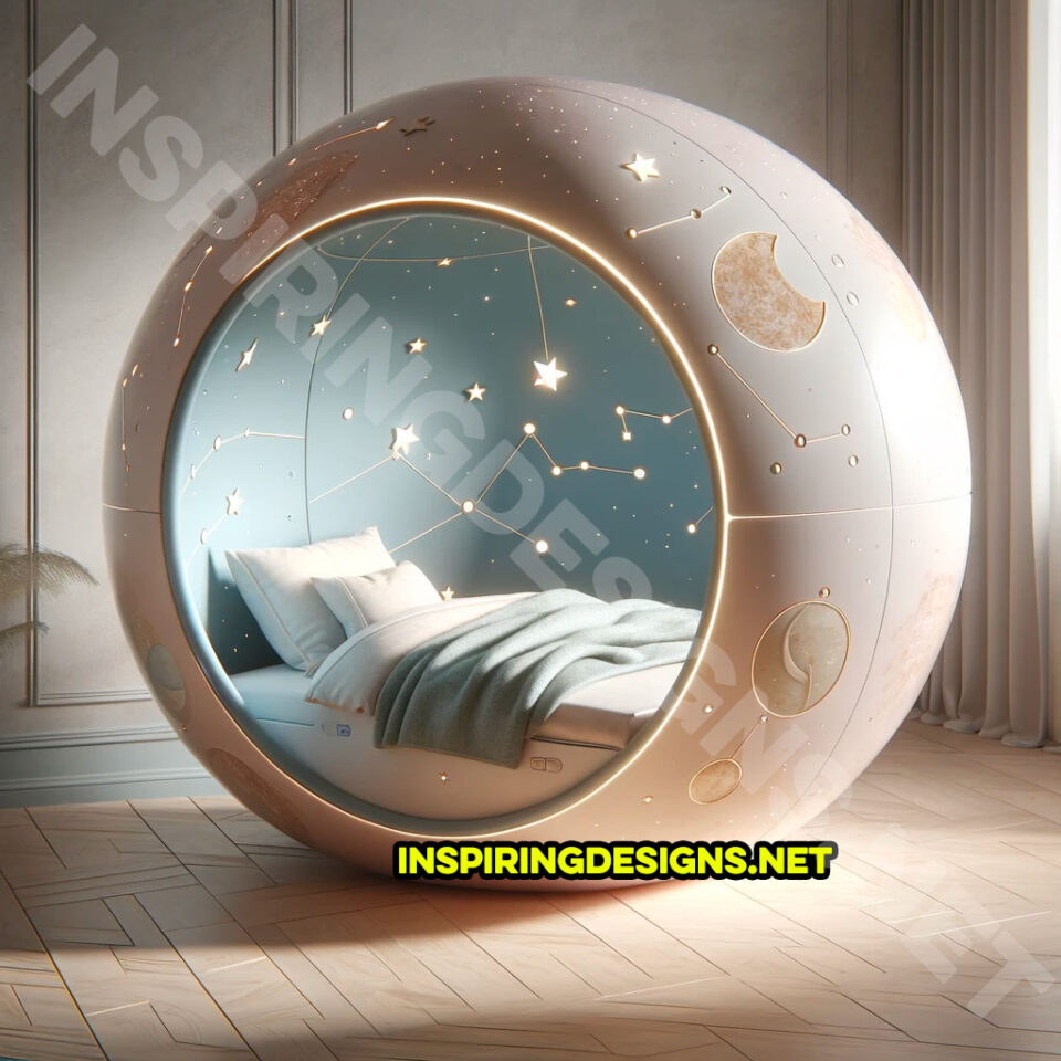 These Spherical Space-Themed Kids Beds Turn Every Night Into an ...