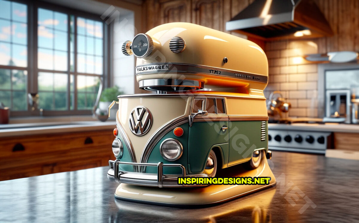 These Volkswagen Bus Shaped Kitchen Appliances Make Your Kitchen a ...