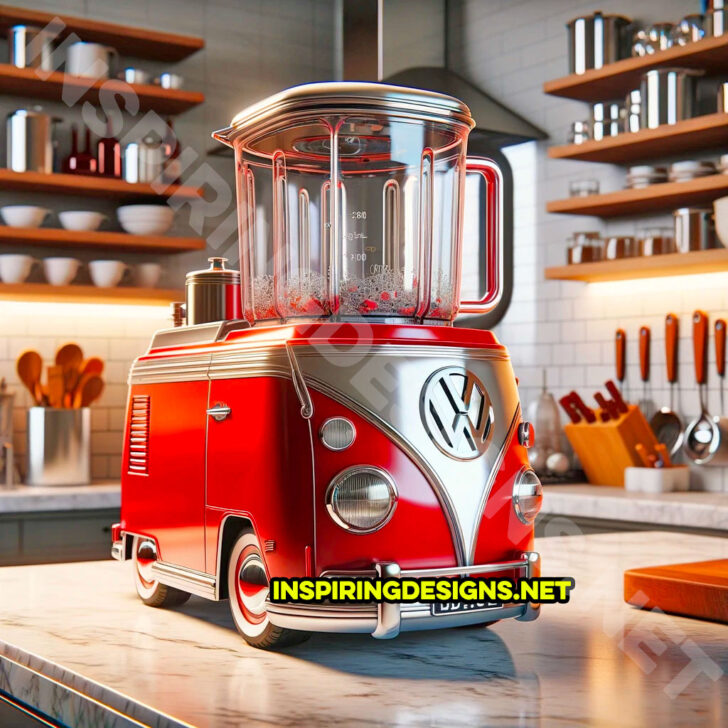 These Volkswagen Bus Shaped Kitchen Appliances Make Your Kitchen a ...